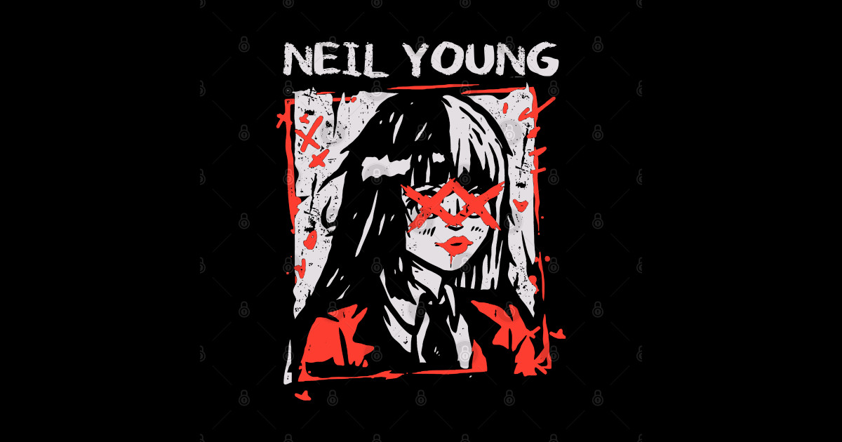 neil young gen z - Neil Young - Sticker | TeePublic