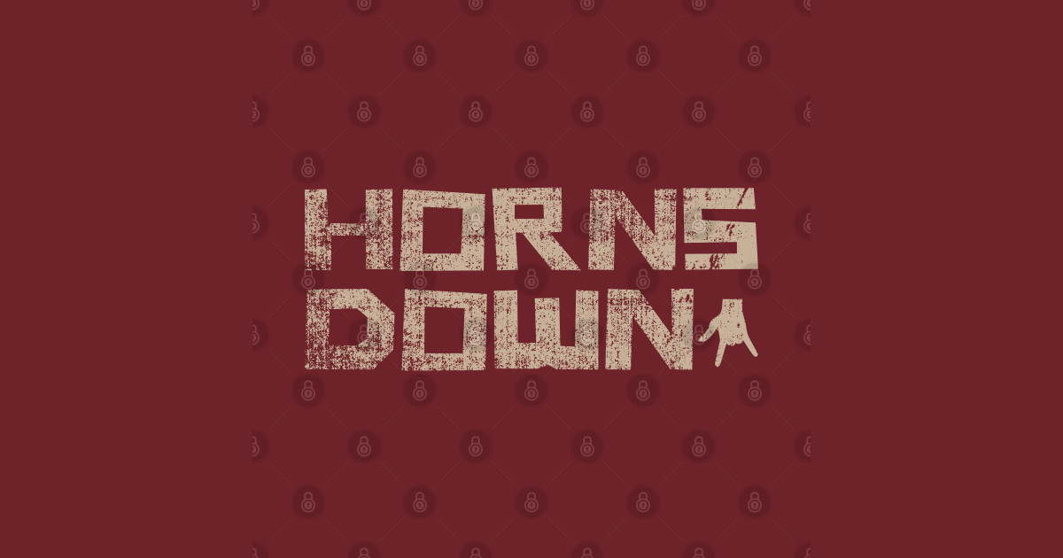 Horns Down Vintage - Horns Down - T-Shirt | TeePublic