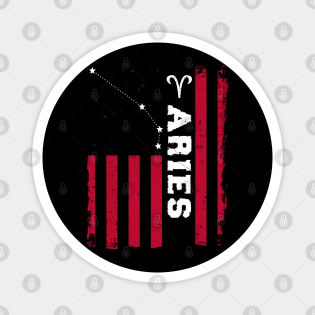 Aries Zodiac Sign American Flag Birthday Horoscope - Aries Zodiac ...