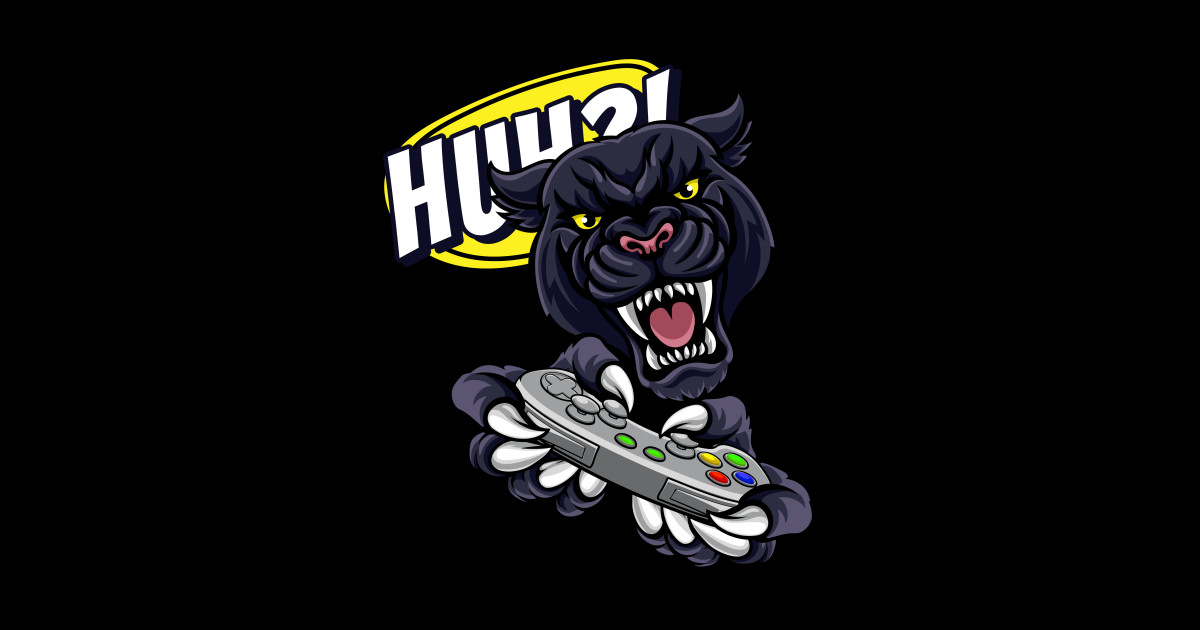 Black panther-HUH?! - Character - Sticker | TeePublic