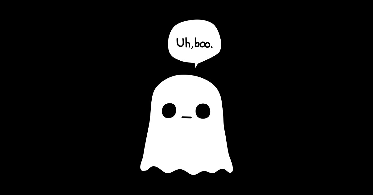 Awkward Ghost - Cute Ghost - Sticker | TeePublic