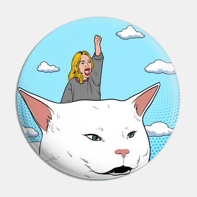 Neverending Meme Woman Yelling at Cat Dinner Table Salad - Cat Sitting ...