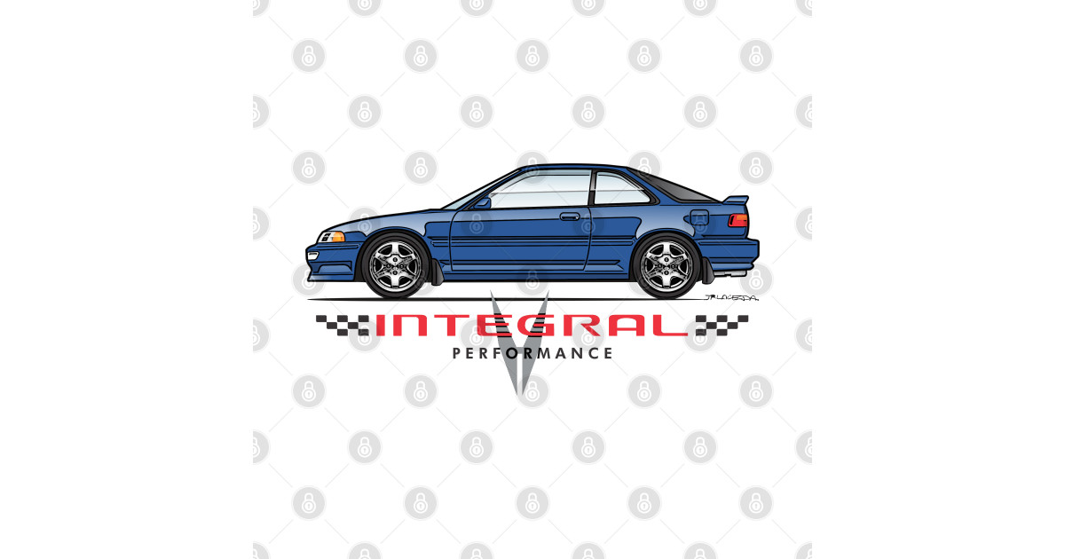Blue - Acura Integra - T-Shirt | TeePublic