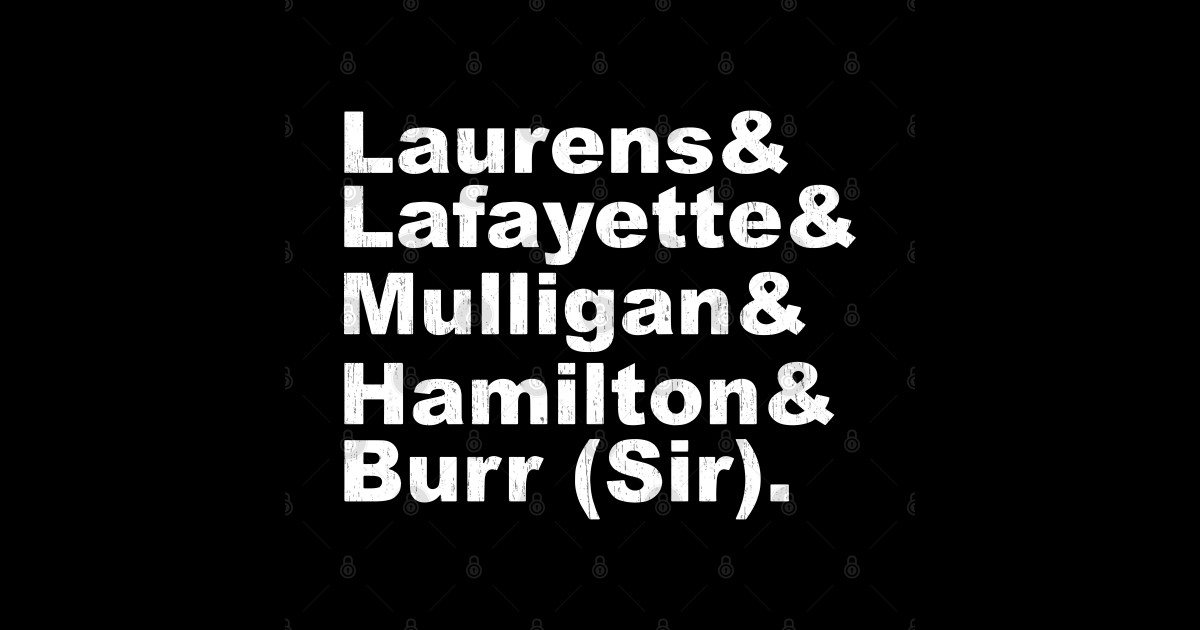 Names of the Founding Fathers - Hamilton - Sticker | TeePublic