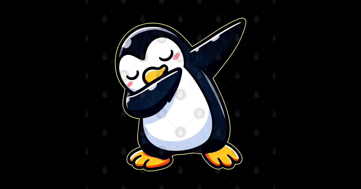 Dabbing Penguin Ice Cold Dab - Penguin Dabbing - Sticker | TeePublic