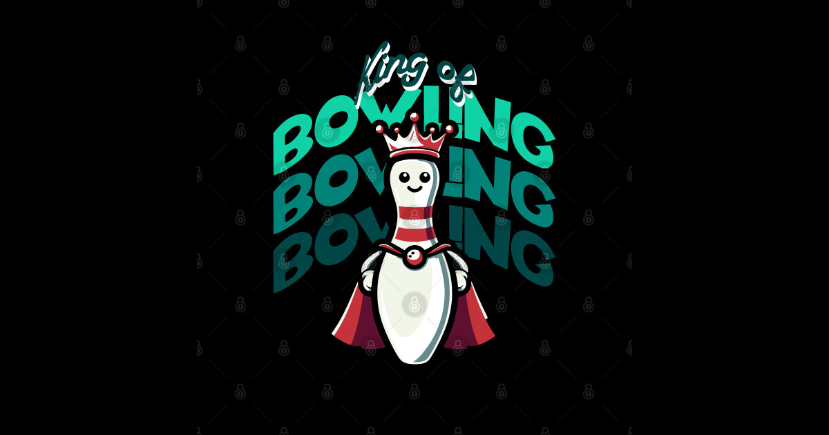 Funny Cartoon Bowling - Funny Bowling - Sticker | TeePublic