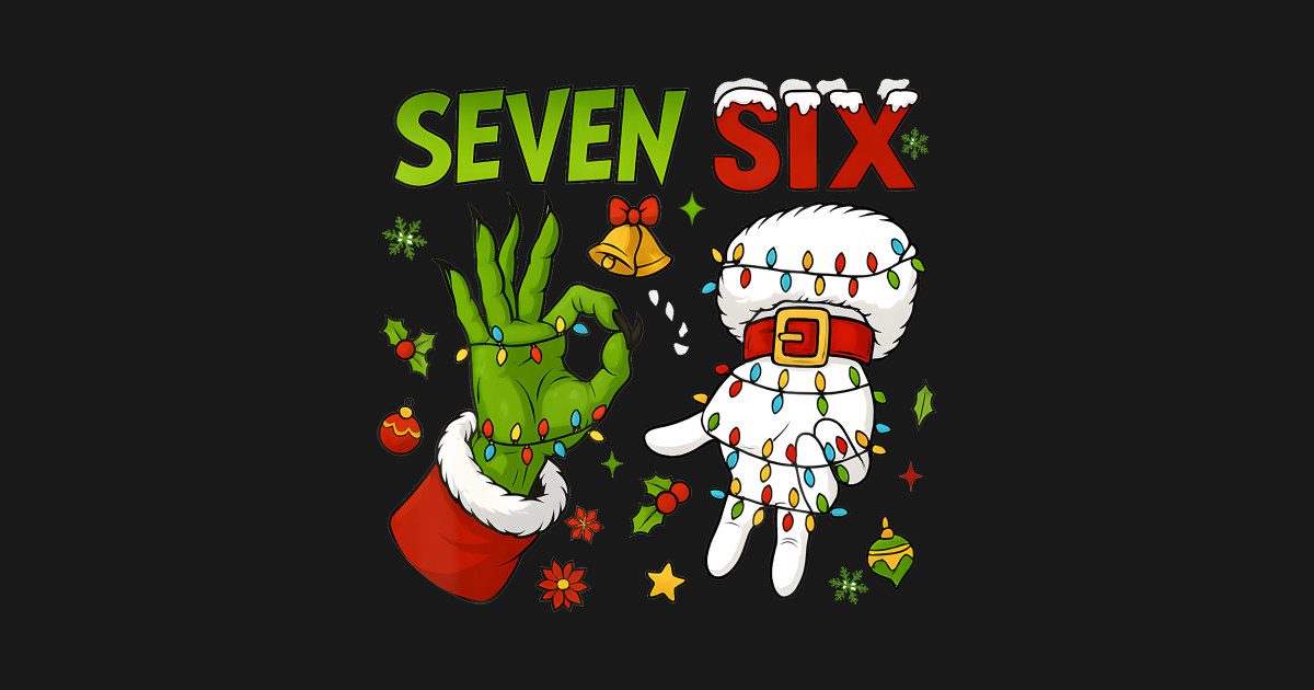 Six Seven 67 6 7 Elf Hand ns - Funny Meme Boys - T-Shirt | TeePublic