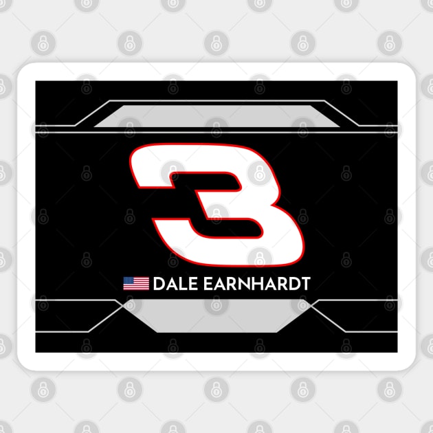 Dale Earnhardt #3 NASCAR Design - Dale Earnhardt - Sticker | TeePublic
