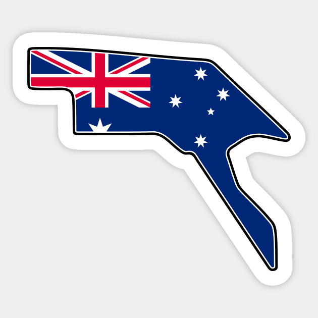 Adelaide Street Circuit [flag] - Motorsport - Sticker | TeePublic