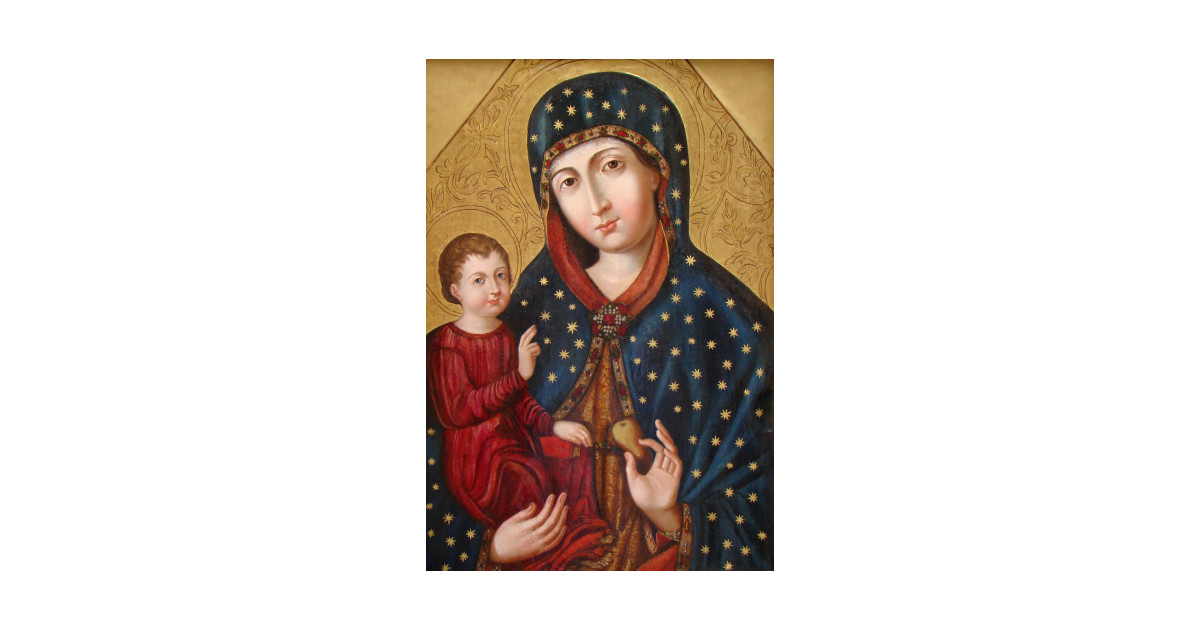 Polish Virgin Mary Poster, Madonna and Child Jesus, Holy icon, Catholic ...