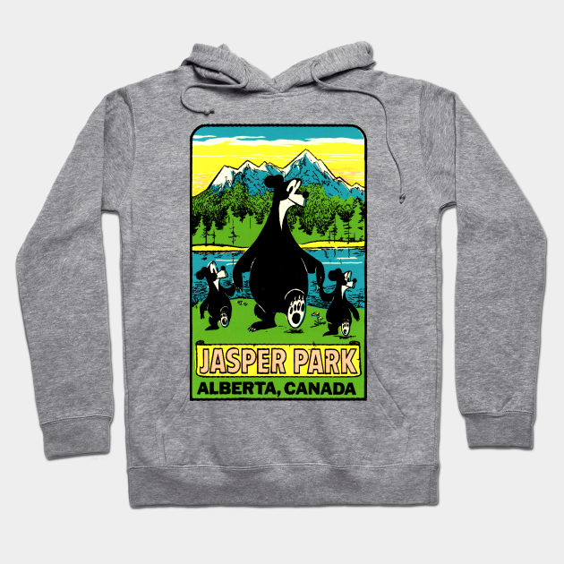 Jasper National Park Alberta Canada Vintage - Jasper - Hoodie | TeePublic