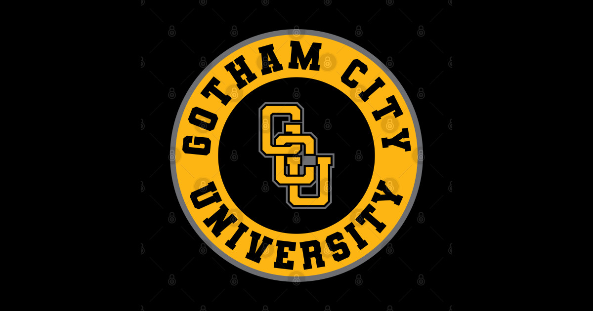 Gotham City University - Gotham City University - Sticker | TeePublic