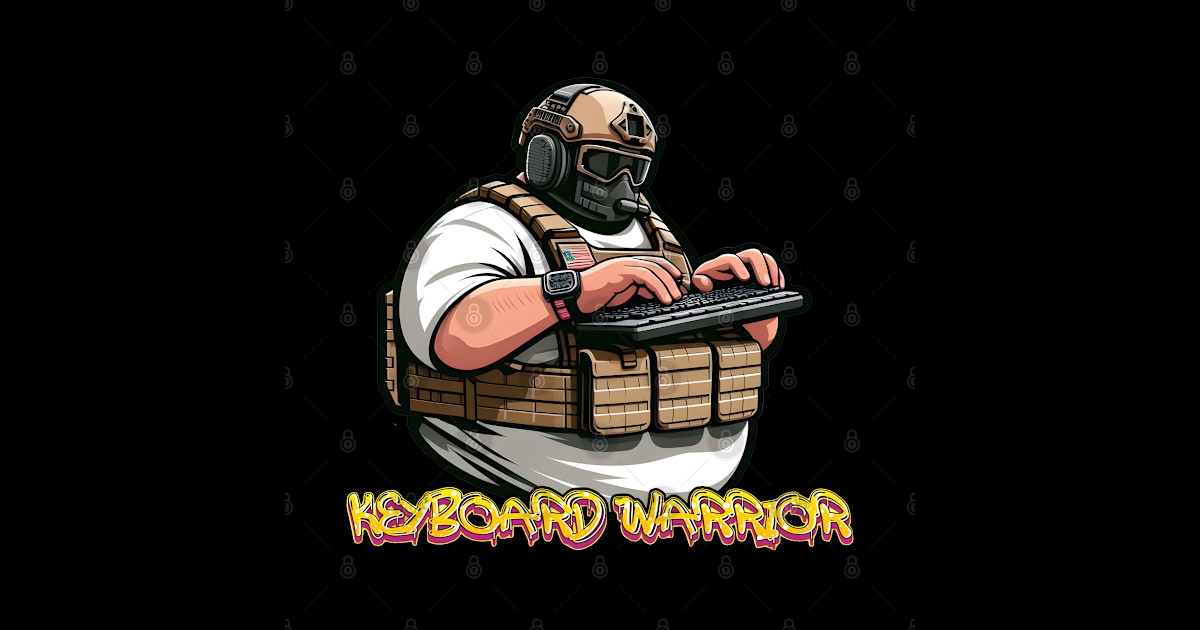 Keyboard Warrior - Keyboard Warrior - Sticker | TeePublic