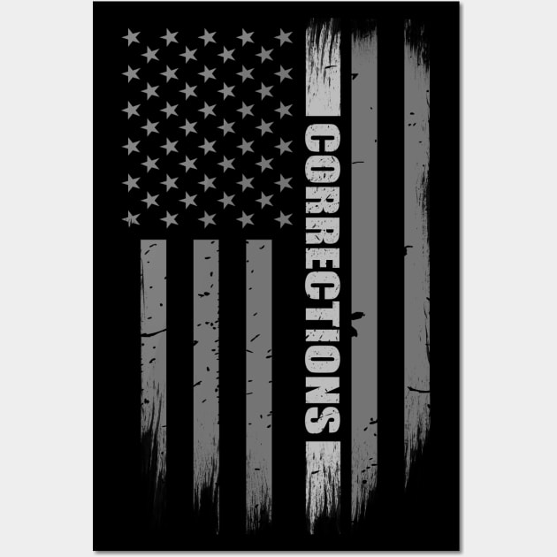 Thin Silver Line Flag Correctional Officer - Corrections Officer ...