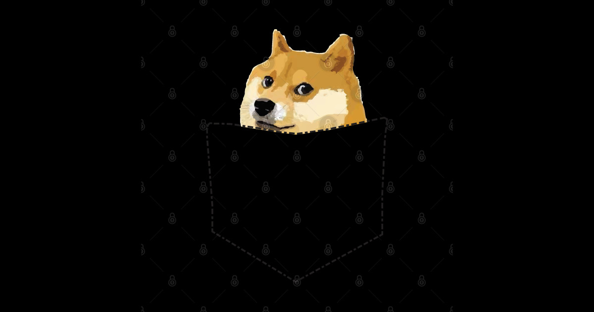 Pocket Doge - Doge - Sticker | TeePublic