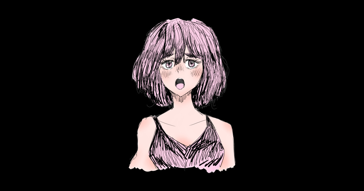 Sleepy Pink Haired Girl - Anime Girl - Posters and Art Prints | TeePublic