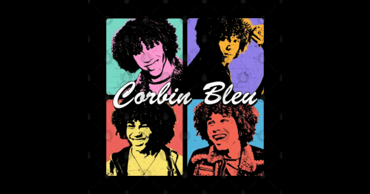 Corbin Bleu Vintage Pop Art - Corbin Bleu - Sticker | TeePublic