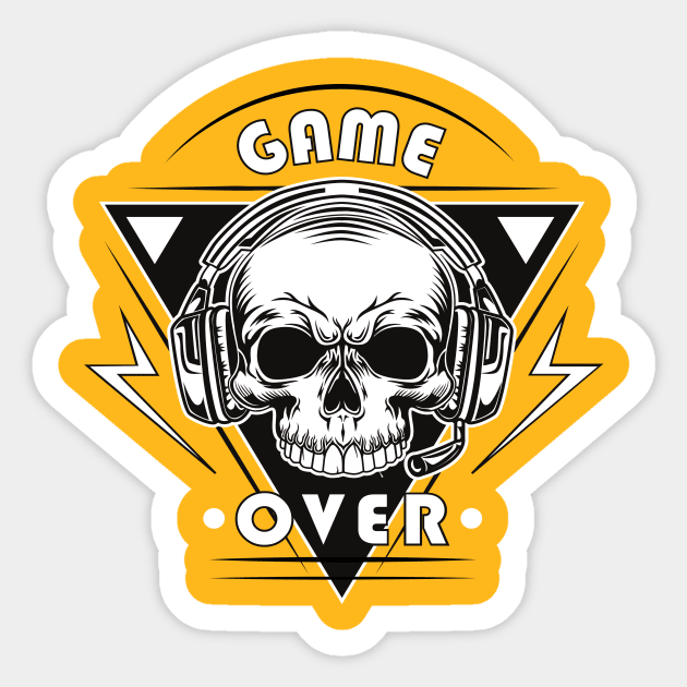 Game over - Motivation - Sticker | TeePublic