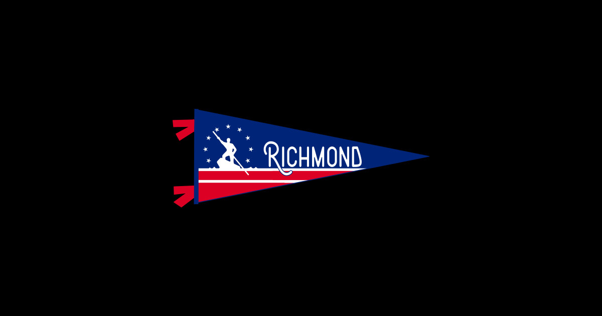 Richmond Flag Pennant - Richmond - Sticker | TeePublic