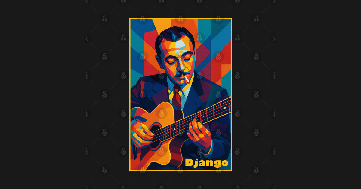 Django Reinhardt Pop Art - Django Reinhardt - T-Shirt | TeePublic