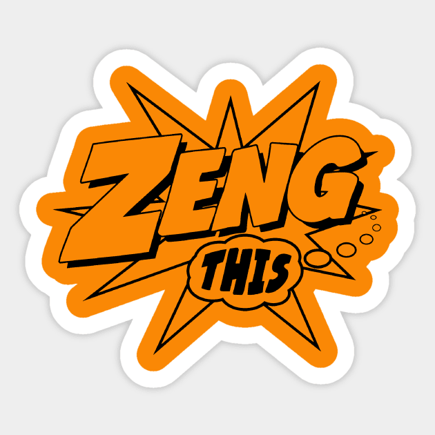 Outline Logo - Zeng This - Sticker | TeePublic