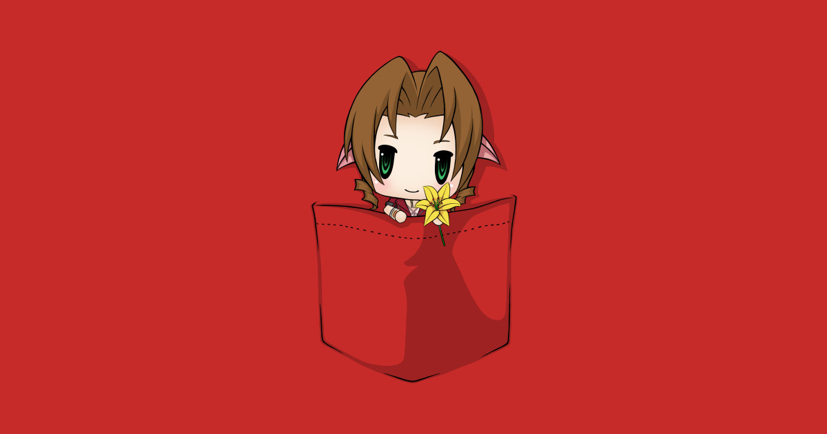 Pocket Aerith - Aerith - T-Shirt | TeePublic