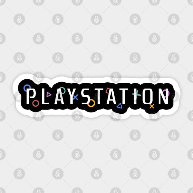 Playstation Letter Artwork - Playstation - Sticker | TeePublic
