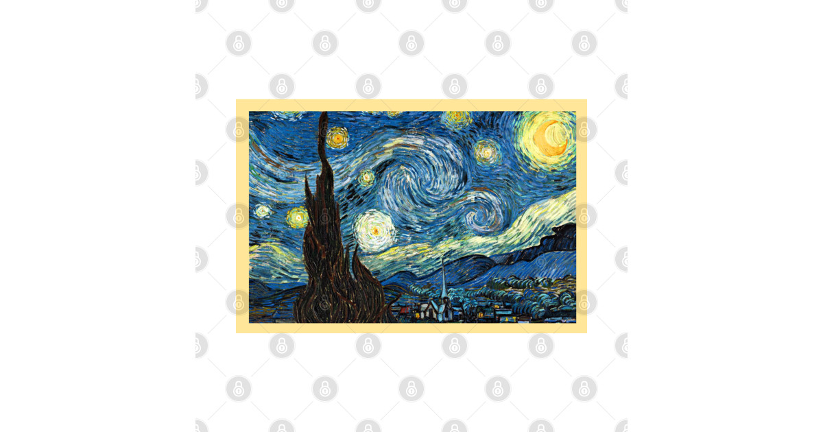 The Starry Night - Starry Night - T-Shirt | TeePublic