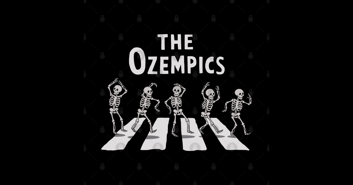 The Ozempics - Skull - Ozempic - Sticker | TeePublic