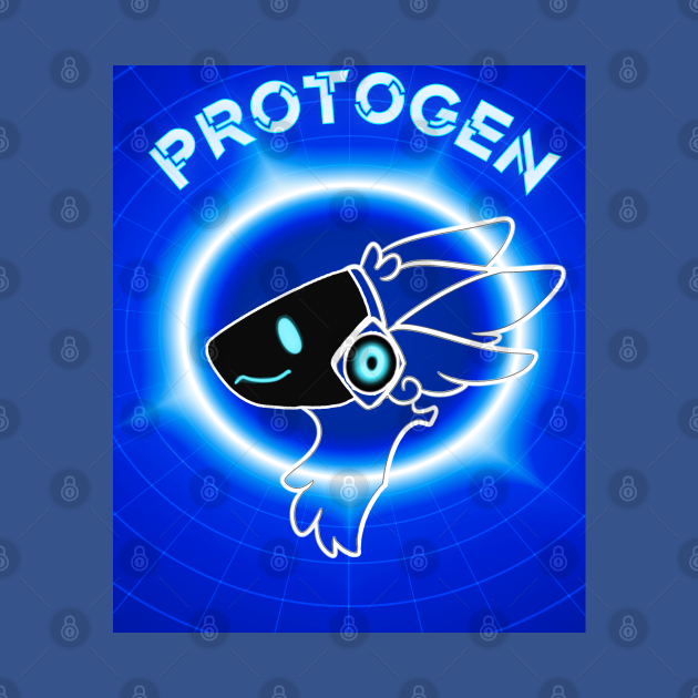 Protogen Robot Cyborg Furry Fursuit Fursona , Blue graphic - Protogen ...