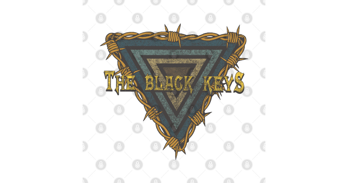 Vintage Triangle Barbed Wire - The Black Keys - Vintage - T-Shirt ...