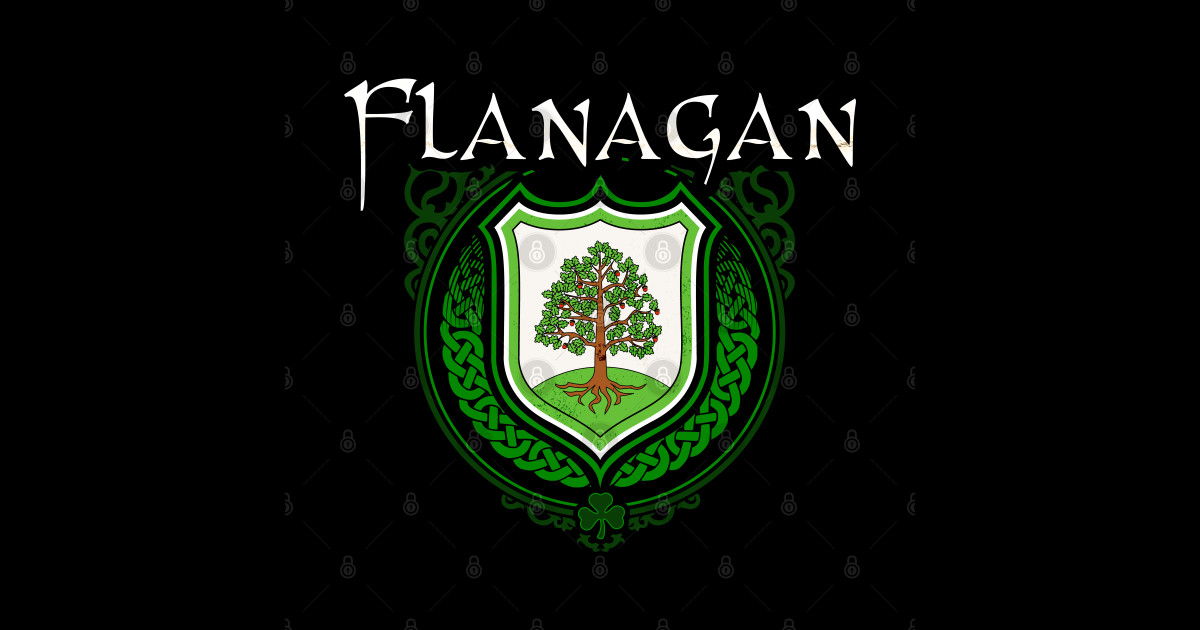 Flanagan Family Irish Coat of Arms - Flanagan - T-Shirt | TeePublic