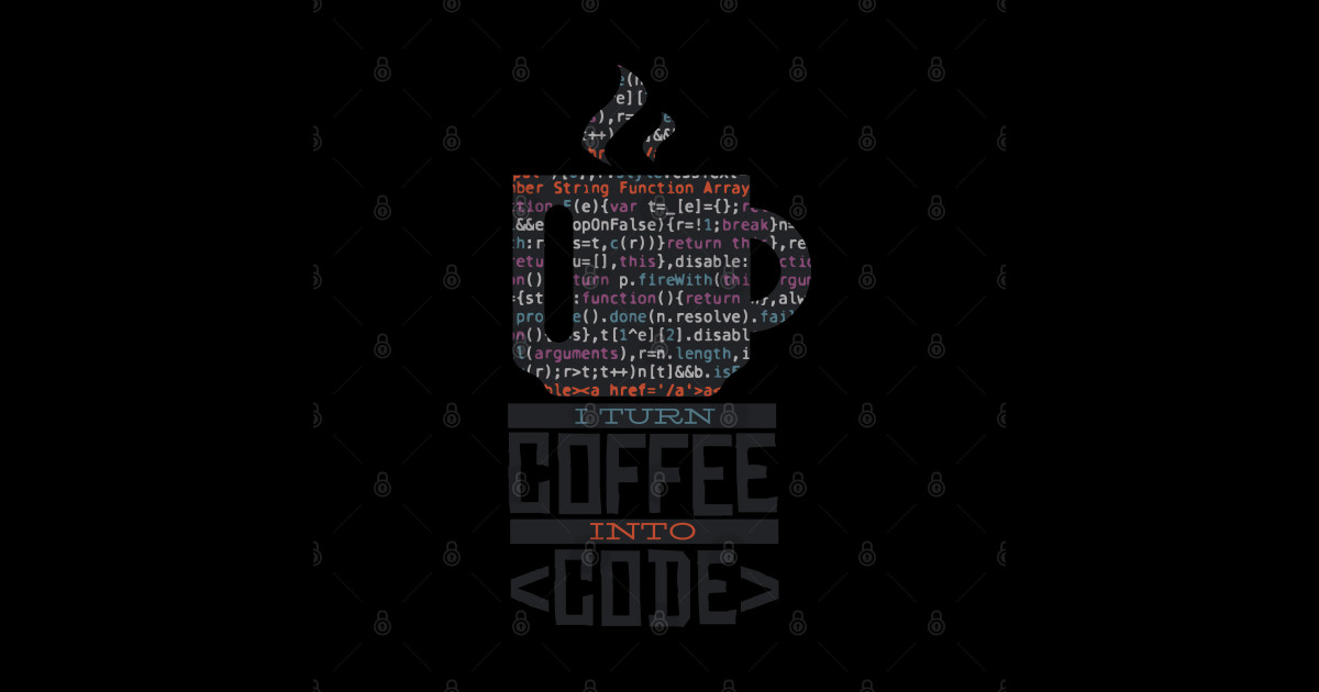 I Turn Coffee Into Code - Code Coffee - Sticker | TeePublic