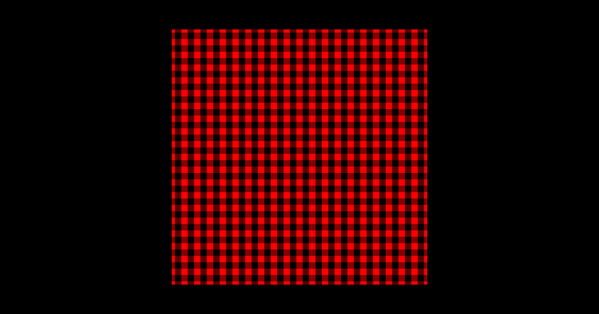 Mini Red And Black Buffalo Check Plaid Tartan Buffalo Plaid Pin