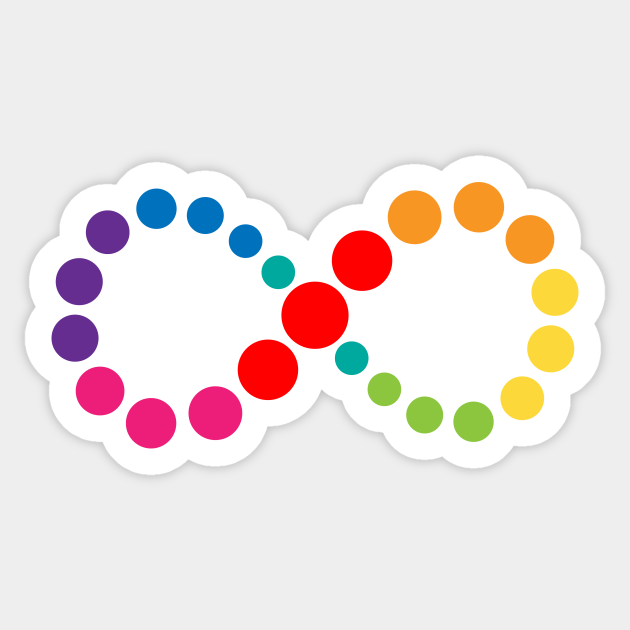Autism Infinity Symbol - Autism Acceptance - Sticker | TeePublic