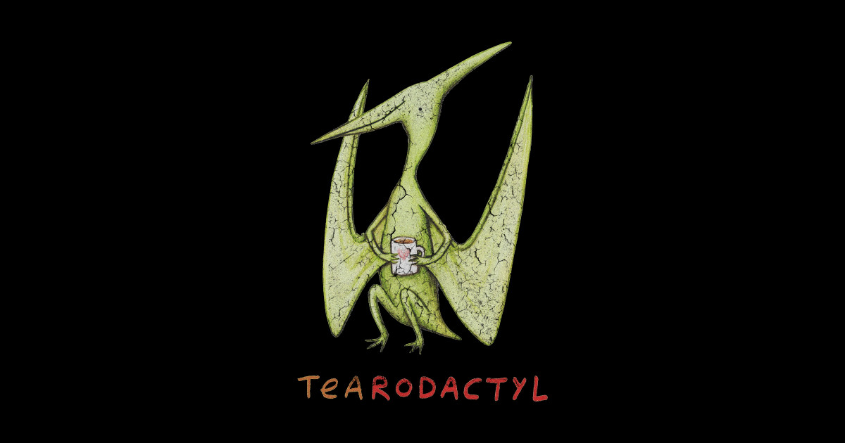 Pterodactyl foodimals - Foodimals - Sticker | TeePublic