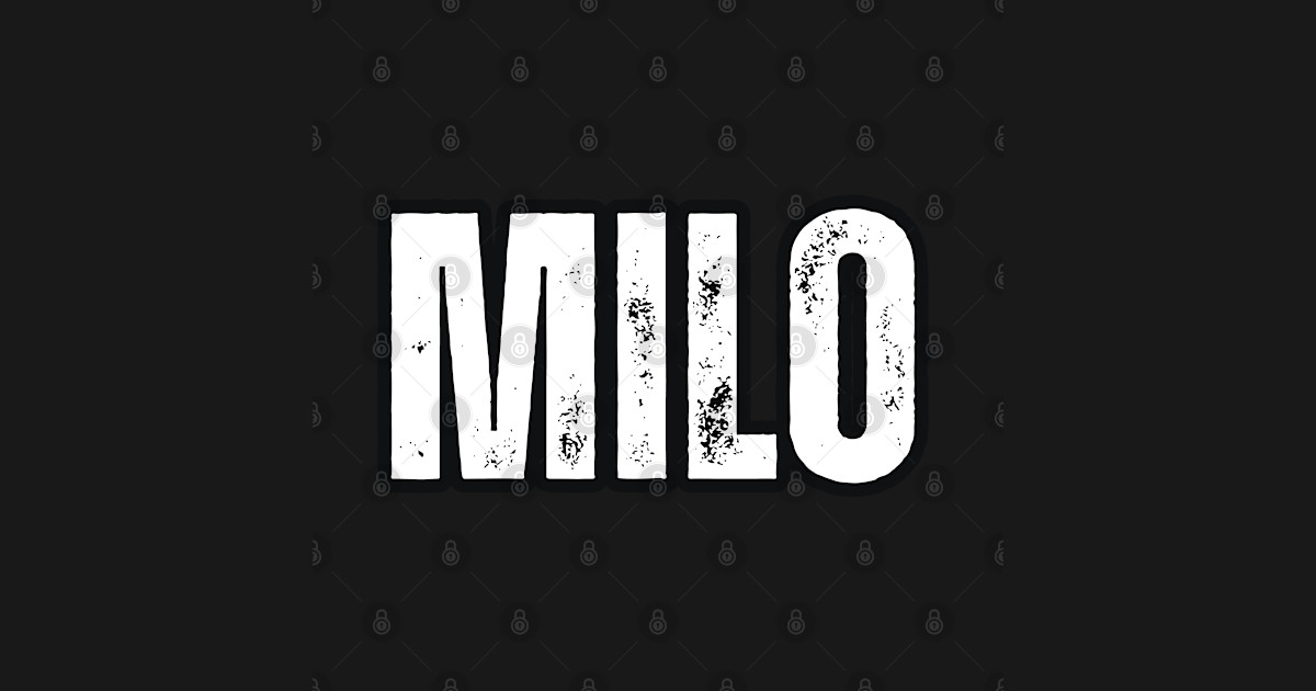 Milo Name Gift Birthday Holiday Anniversary - Milo - T-Shirt | TeePublic