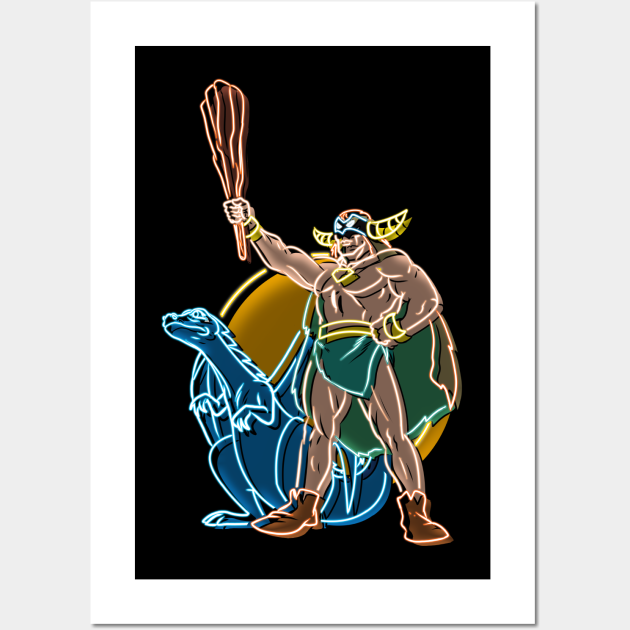 Mightor neon color - Mightor - Posters and Art Prints | TeePublic