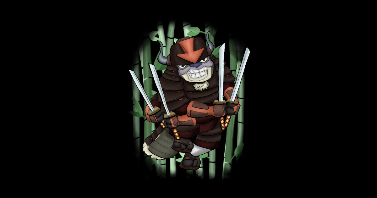 Samurai Appa - Avatar The Last Airbender - Sticker | TeePublic