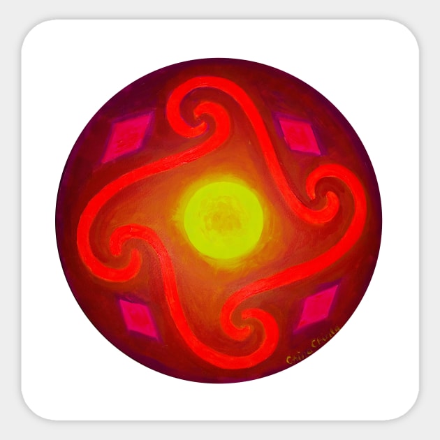 Dacian solar symbol - Solar Symbol - Sticker | TeePublic