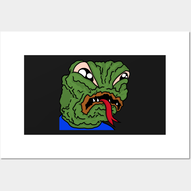Pepe the frog hiss mask - Kck - Posters and Art Prints | TeePublic