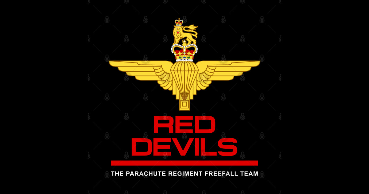 Mod.2 Red Devils Parachute Team - Red Devils Parachute Team - Sticker ...