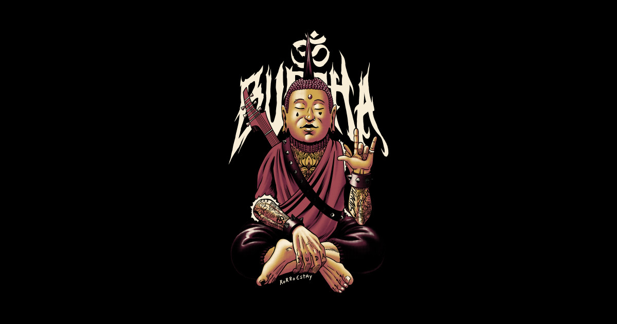 Buddha Punk - Buddha - Sticker | TeePublic