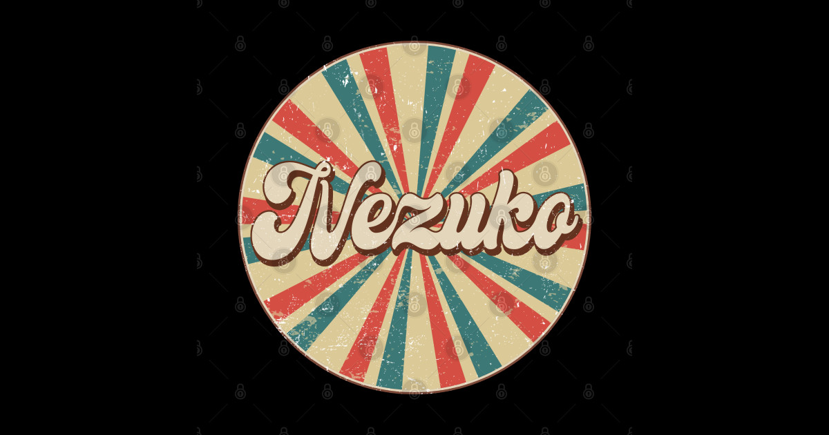 Circle Design Nezuko Proud Name Birthday Anime - Nezuko - Sticker ...