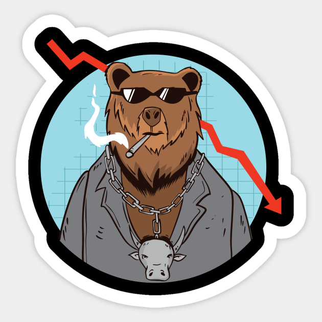 cool bear trading - Cool Bear Trading - Sticker | TeePublic