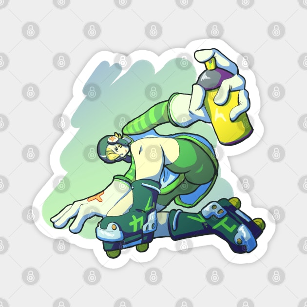 Jet Set Radio Gum - Test - Jet Set Radio - Magnet | TeePublic