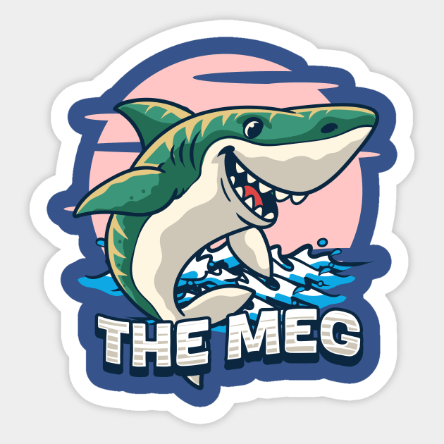 Cute Megalodon Aquatic Cartoon - Cute Megalodon Aquatic Cartoon ...