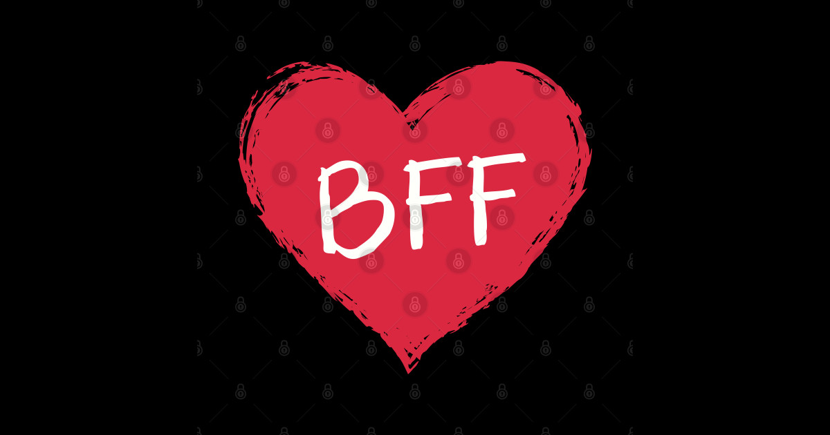 Best Friends Forever Heart Each Other - Bff - Posters and Art Prints ...