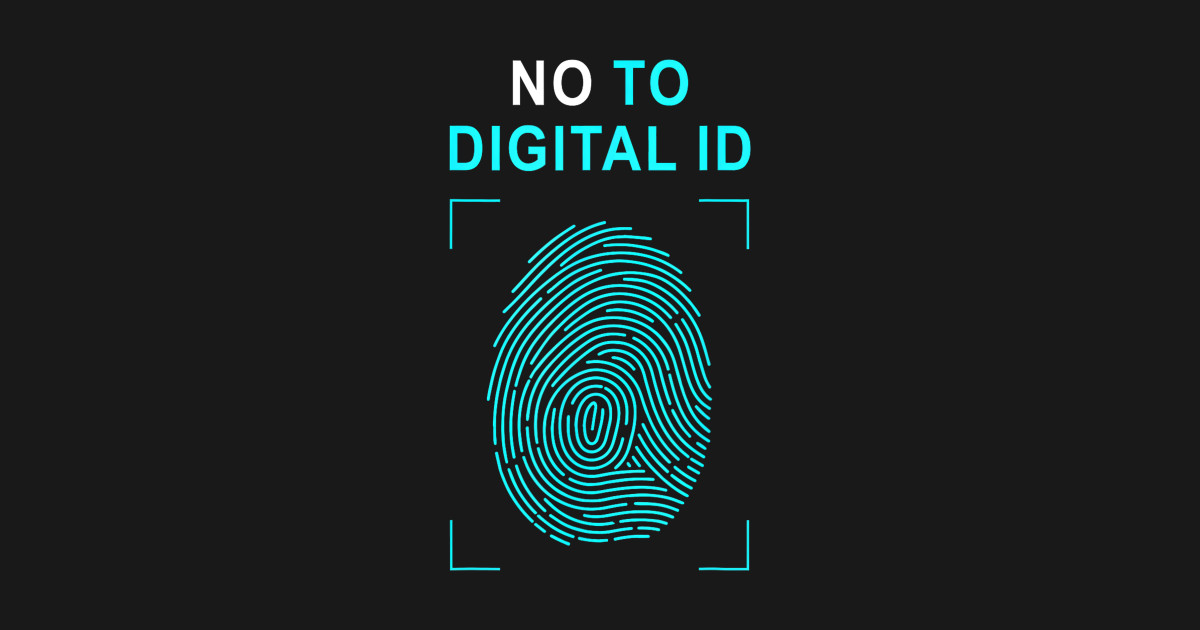 Say No To Digital Id Freedom Conservative Finger - Freedom Conservative ...