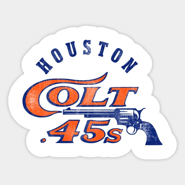 Houston Colt .45's - Throwback - Sticker | TeePublic